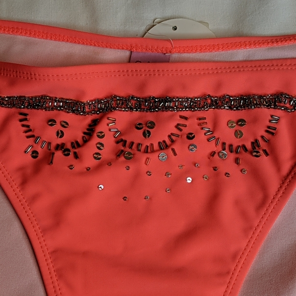 Winki Swim | Winki Coral String Bikini Bottom New Xl | Poshmark